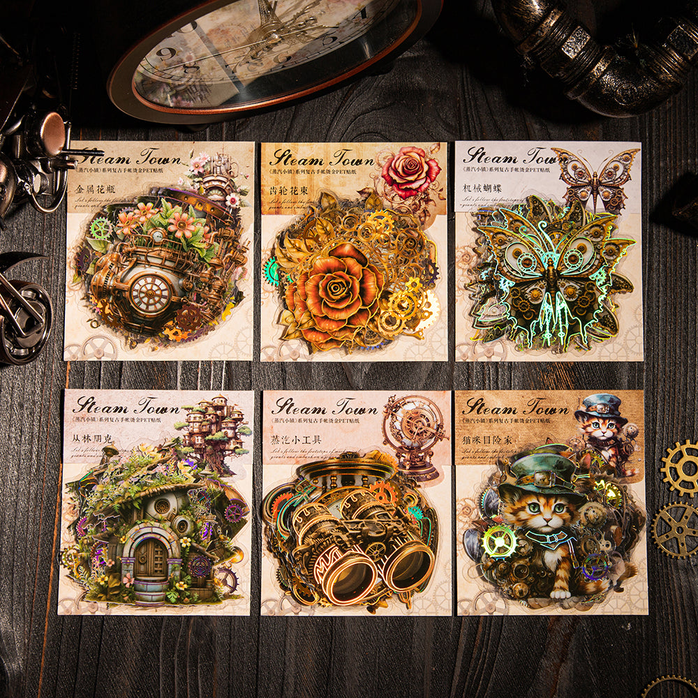Steam Town Sticker for Junk Journal – ViVi Stationery