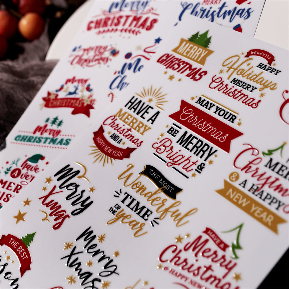 UV DTF Christmas Wishes Transfer Stickers – ViVi Stationery