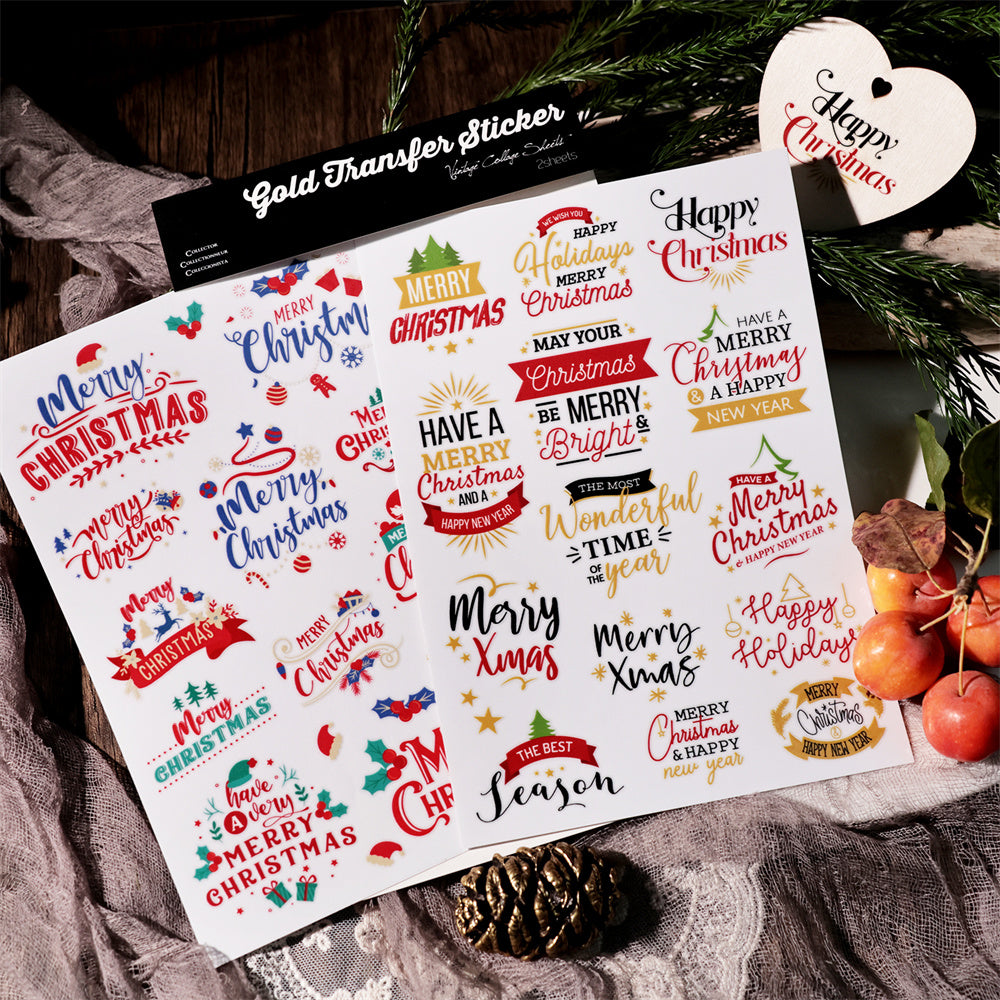 UV DTF Christmas Wishes Transfer Stickers – ViVi Stationery