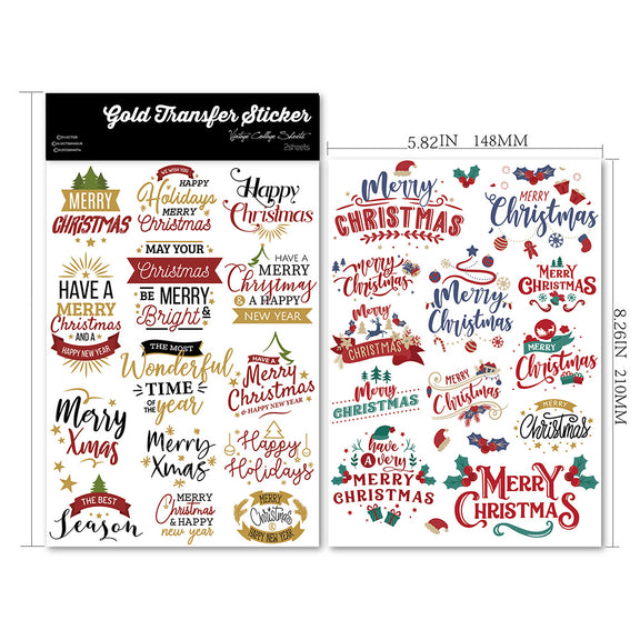 UV DTF Christmas Wishes Transfer Stickers – ViVi Stationery
