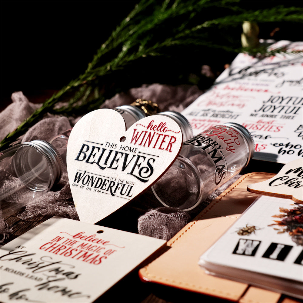 UV DTF Handwritten Christmas Phrases Transfer Stickers – ViVi Stationery