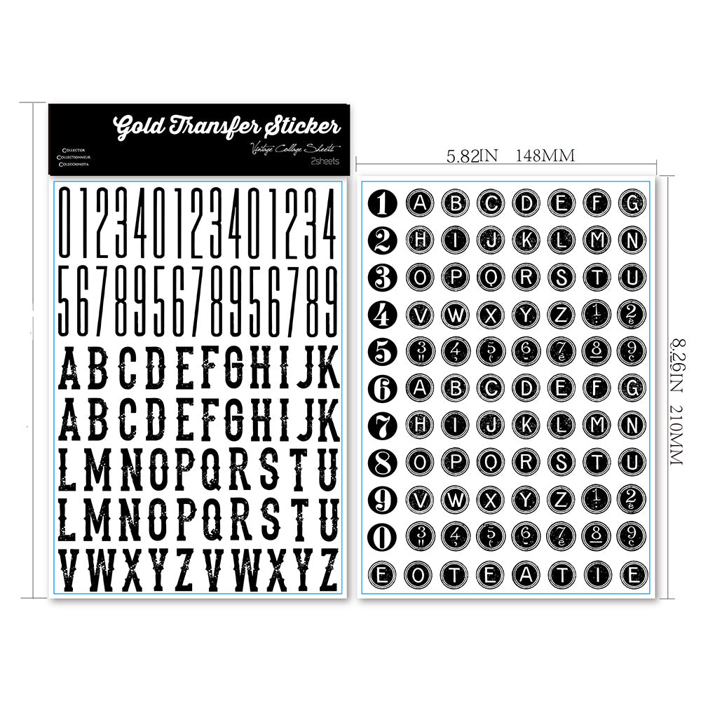 UV DTF Typewriter Letters & Numbers Transfer Stickers – ViVi Stationery