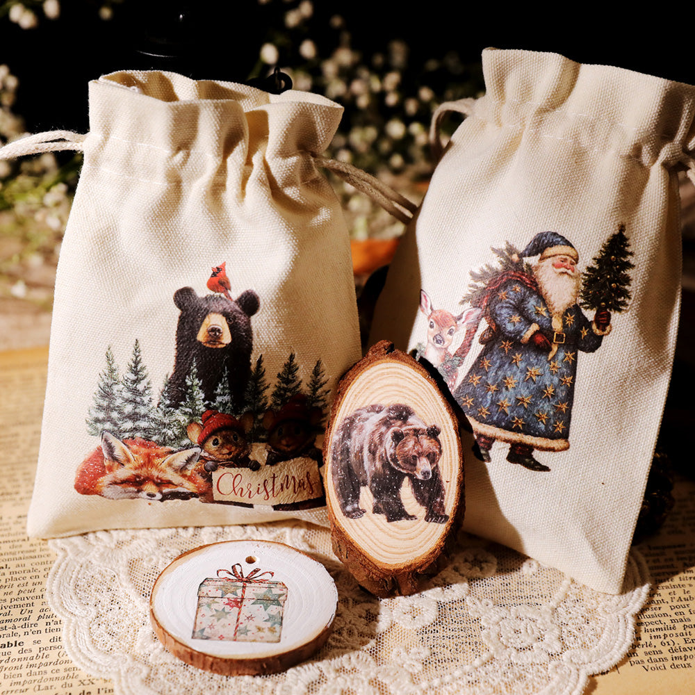 Vintage Christmas Animal Rub on Stickers – ViVi Stationery