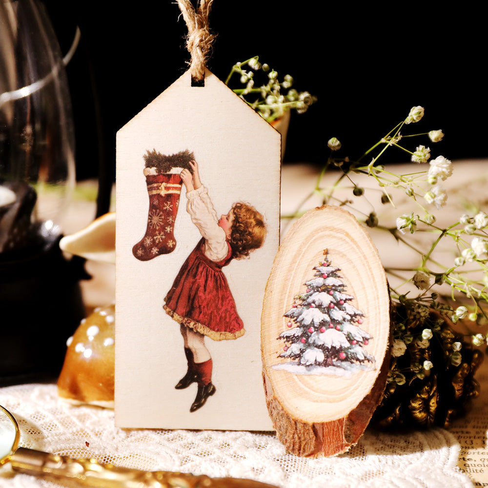 Vintage Christmas Animal Rub on Stickers – ViVi Stationery
