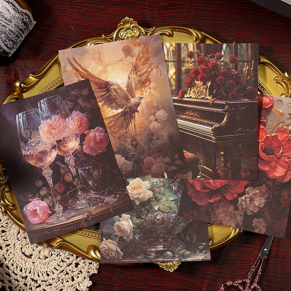 Vintage Gothic Scrapbook Paper – ViVi Stationery
