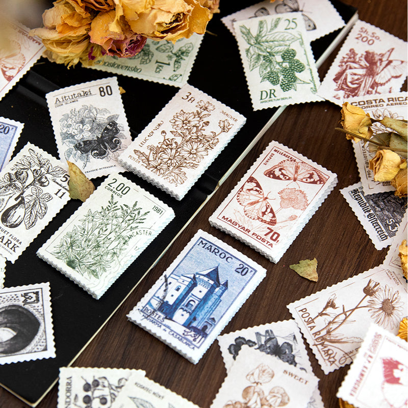 Vintage Stamp Stickers for Scrapbooking and Art Journal – ViVi Stationery