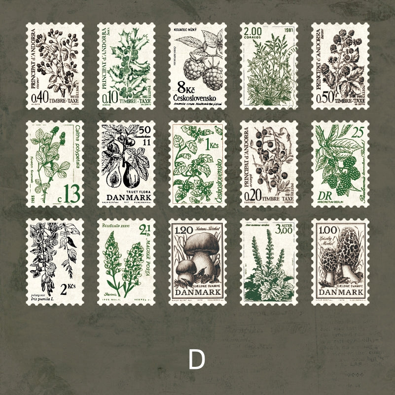 Vintage Stamp Stickers for Scrapbooking and Art Journal – ViVi Stationery