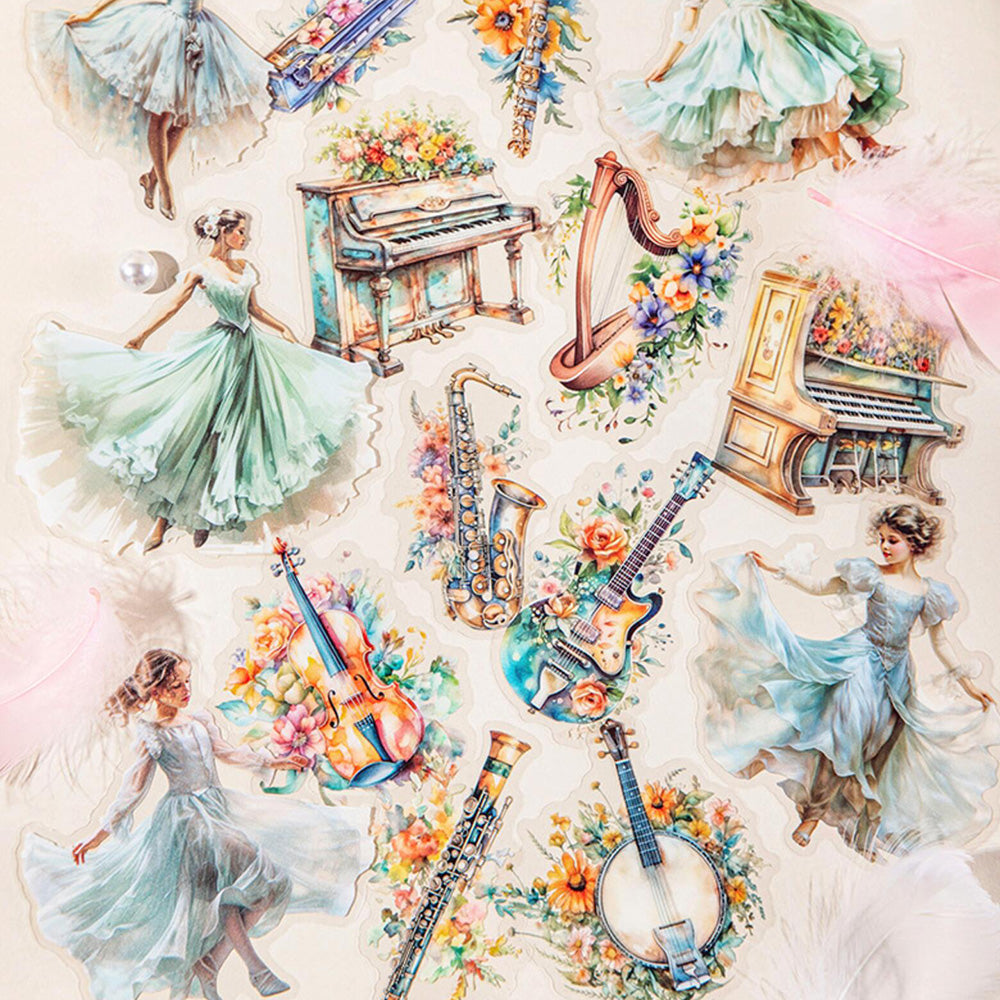 Waltz Melody Stickers – ViVi Stationery