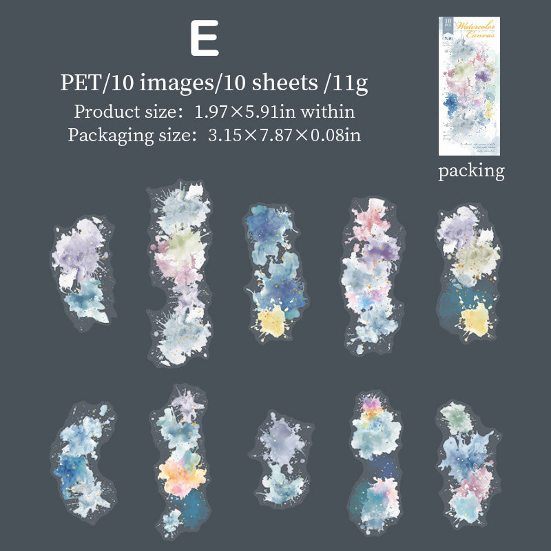 Watercolor Foil Gradient Stickers – ViVi Stationery