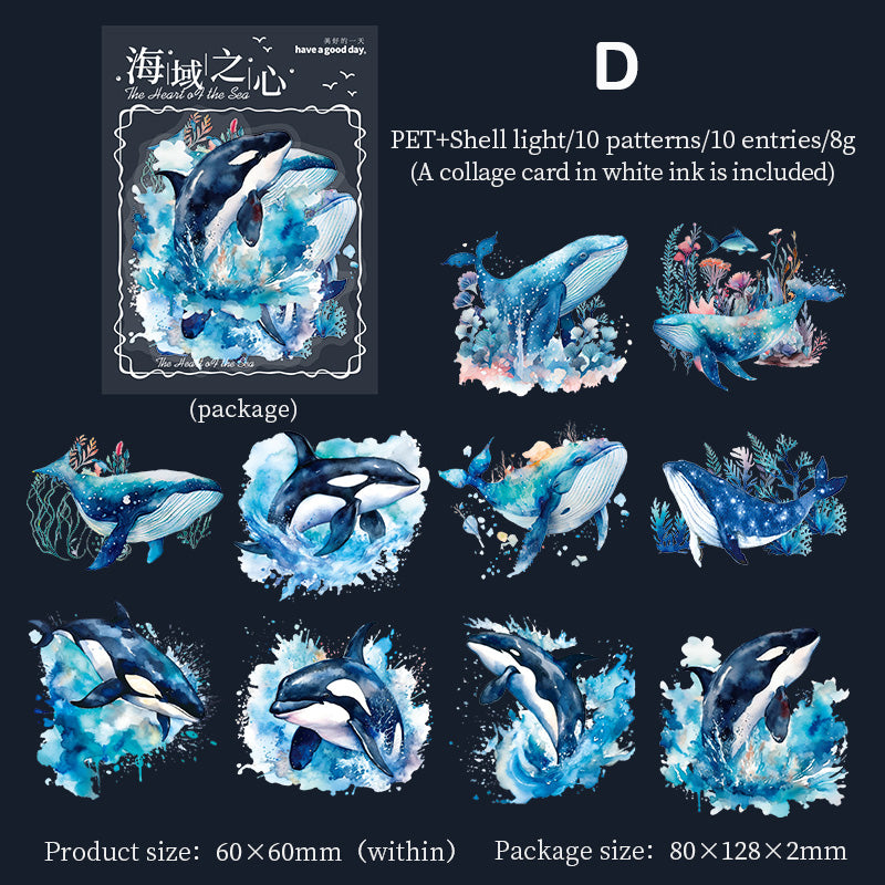 Ocean Theme Sticker for Scrapbooking and Journaling – ViVi Stationery