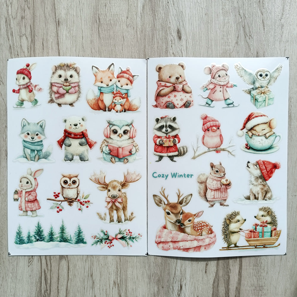 Winter Animal Transfer Stickers 2 Sheets – ViVi Stationery