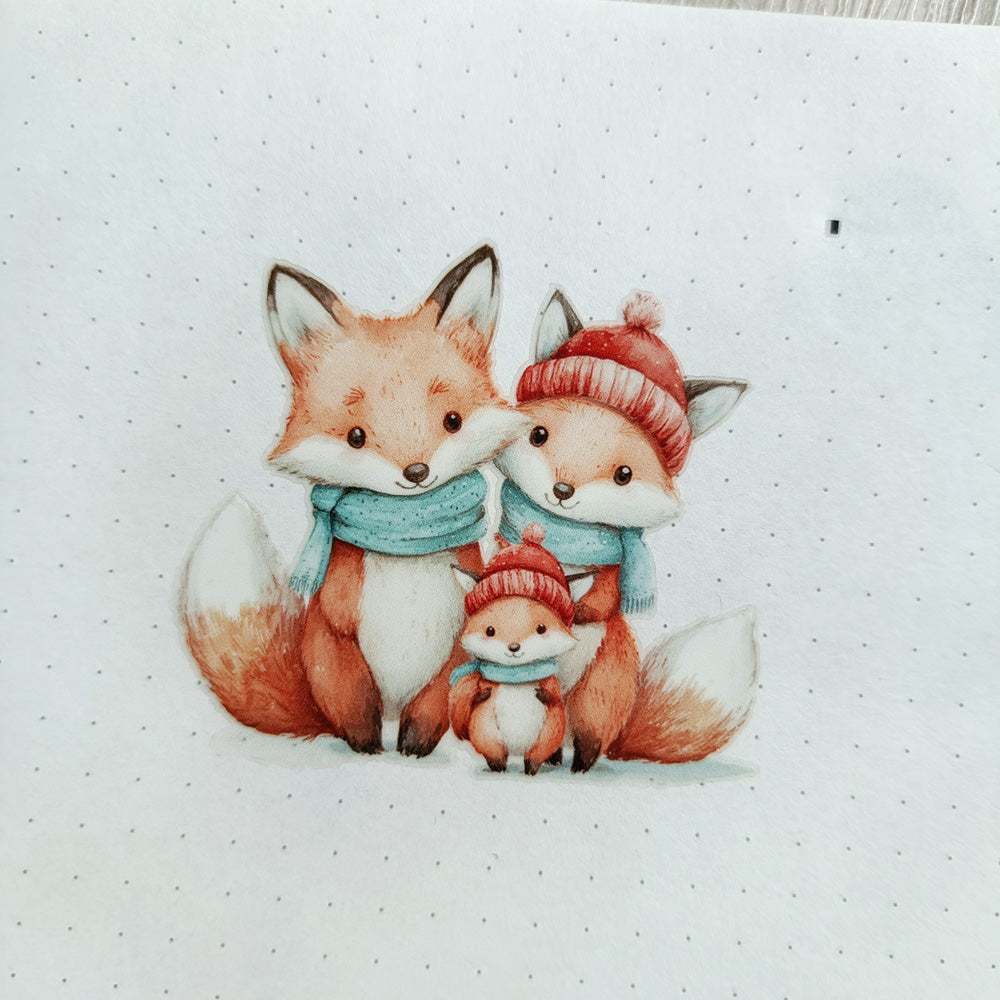 Winter Animal Transfer Stickers 2 Sheets – ViVi Stationery
