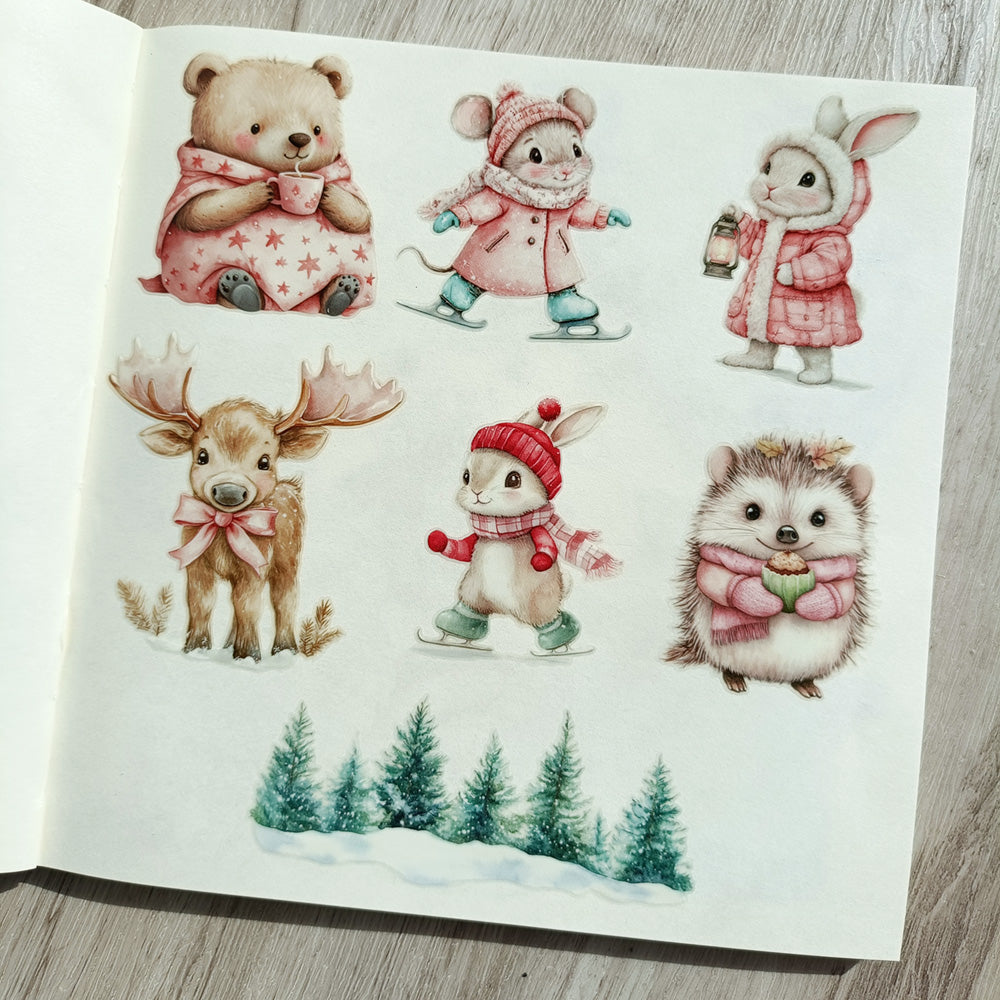 Winter Animal Transfer Stickers 2 Sheets – ViVi Stationery