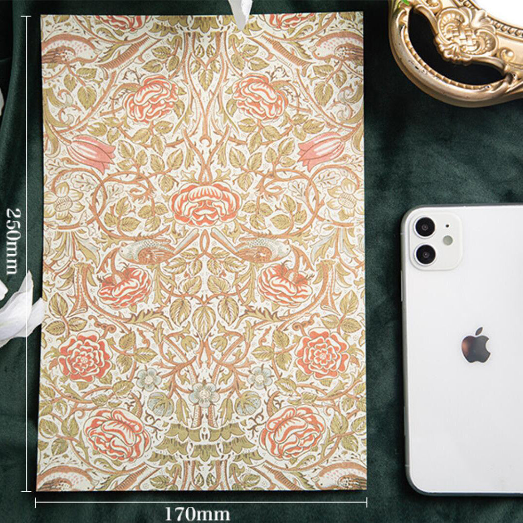 Baroque Big Size Scrapbook Paper for Junk Journal – ViVi Stationery