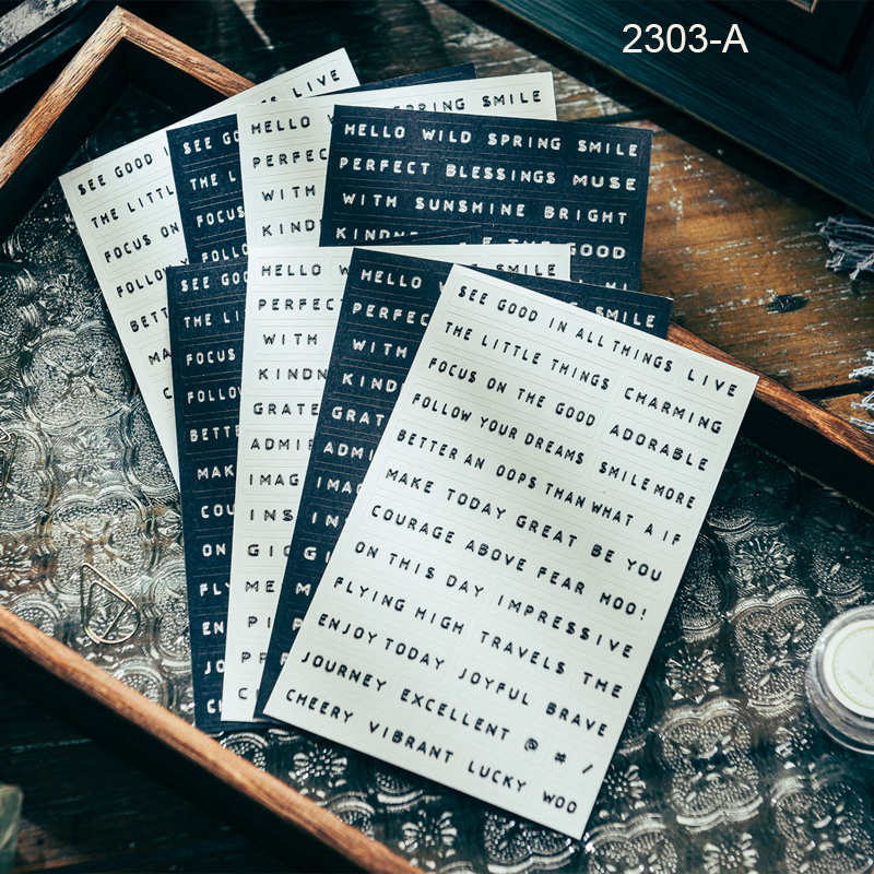 Artistic Font Phrase Stickers for Scrapbooking and Journaling – ViVi ...