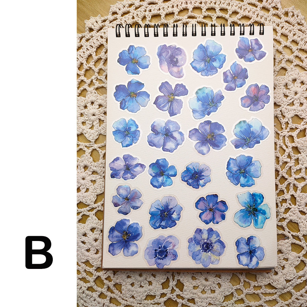 Watercolor Flower Stickers for Scrapbooking and Card Making – ViVi ...