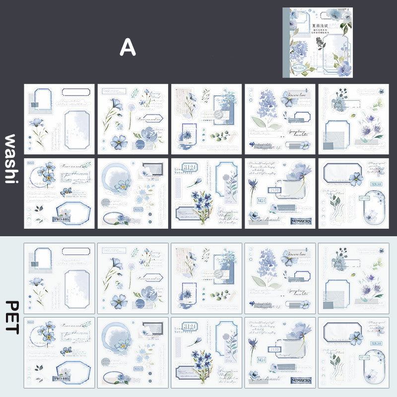 Pre-cut Washi&PET Sticker Book for Scrapbooking and Journaling – ViVi ...