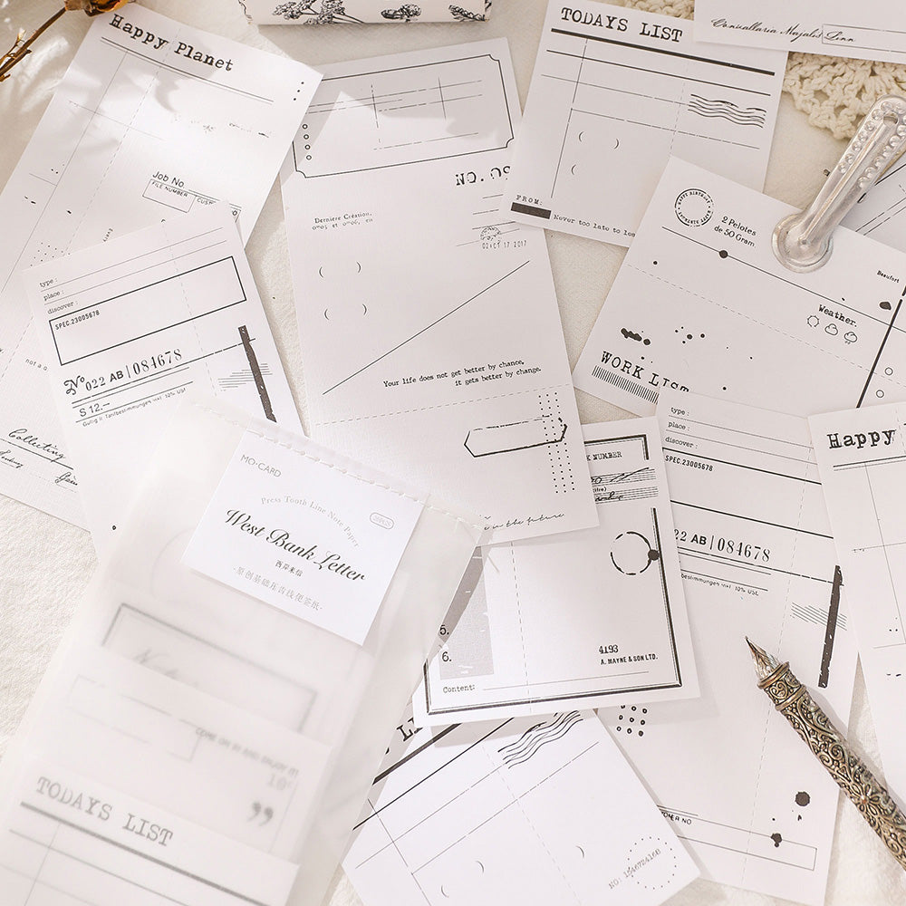 Light Vintage Notepaper for Scrapbooking and Art Journal – ViVi Stationery