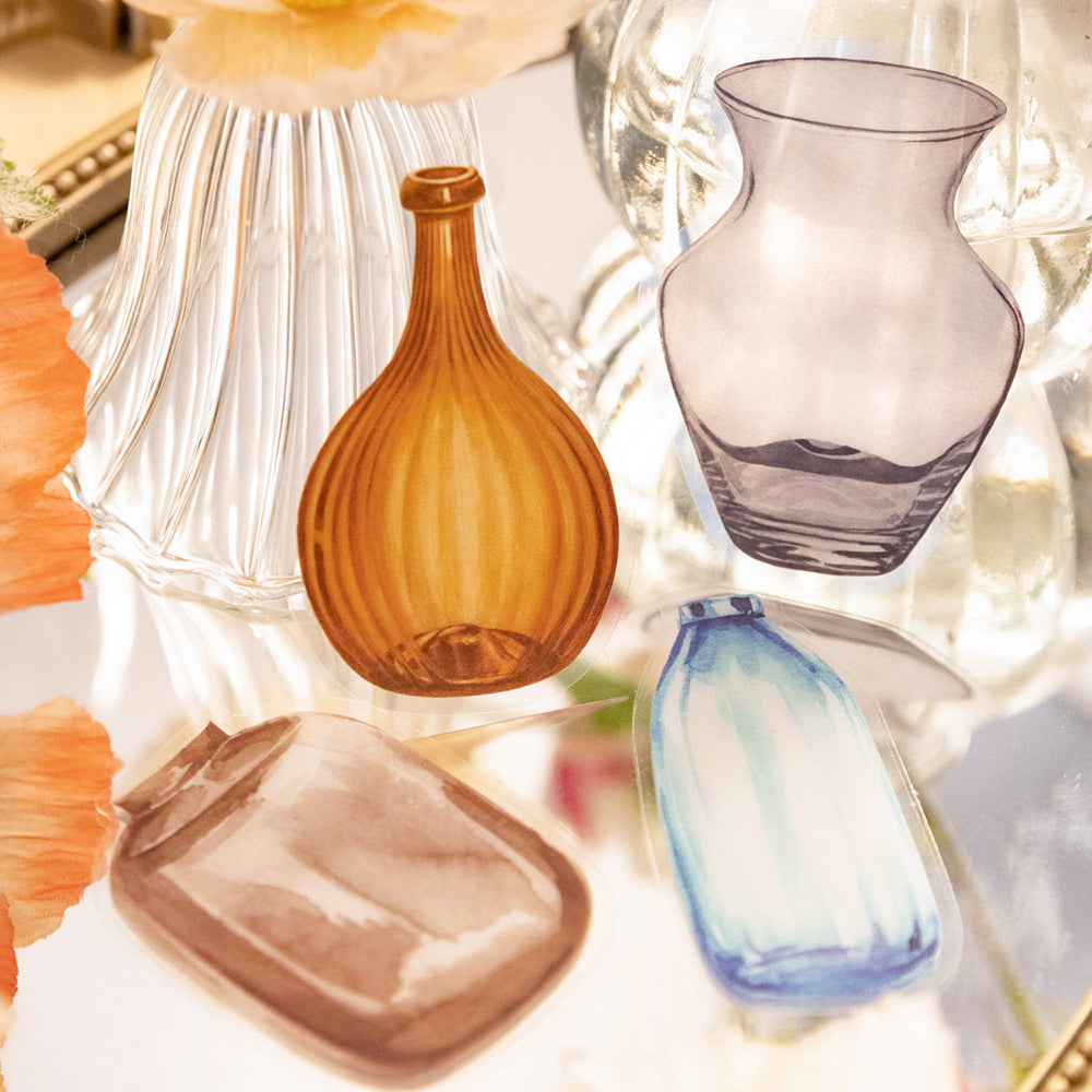 Vase theme stickers for Scrapbooking and Card Making – ViVi Stationery