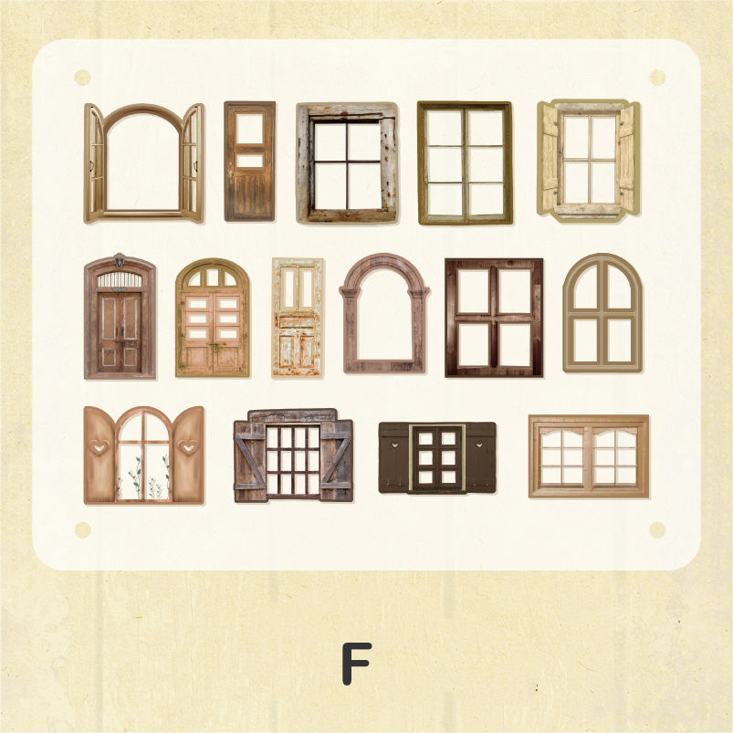 Window and Door Scrapbook Paper – ViVi Stationery