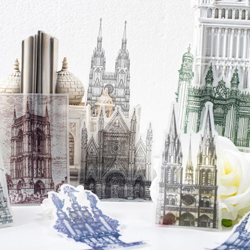 Medieval Castle Vellum Stickers for Junk Journal – ViVi Stationery