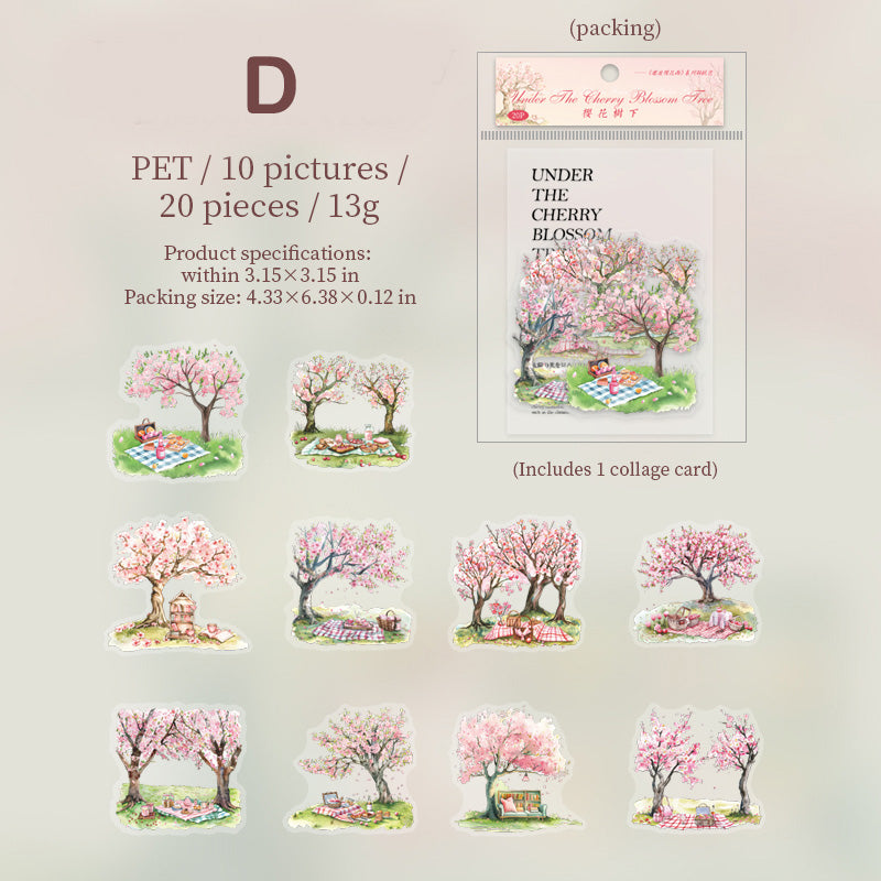 Cherry Blossom Sticker – ViVi Stationery