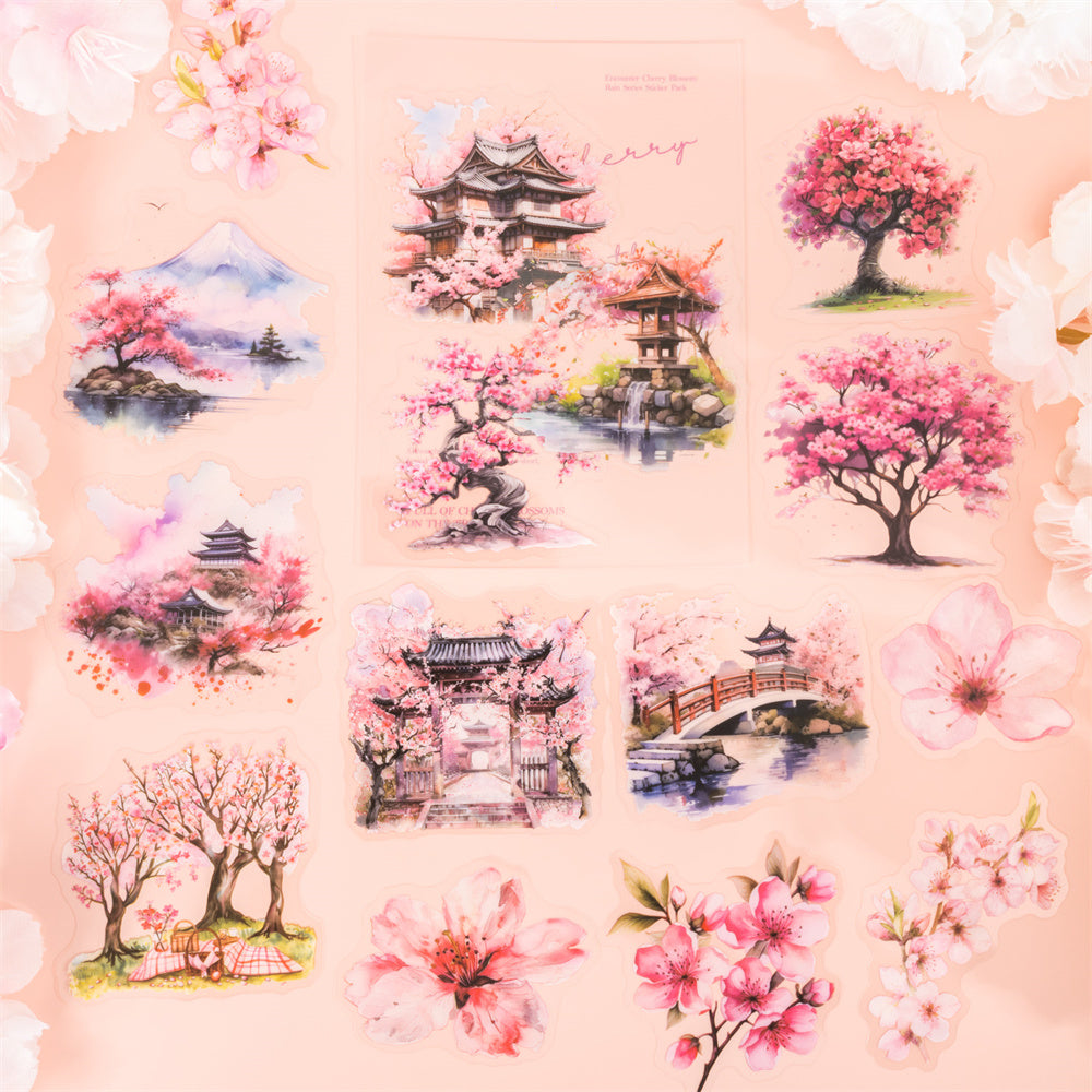 Cherry Blossom Sticker – ViVi Stationery