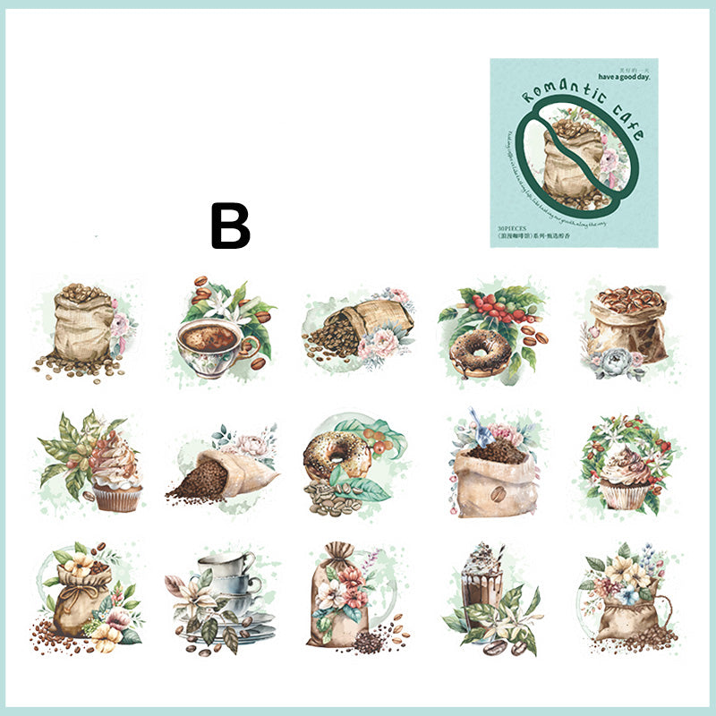 Coffee Theme Stickers for Scrapbooking and Journaling – ViVi Stationery