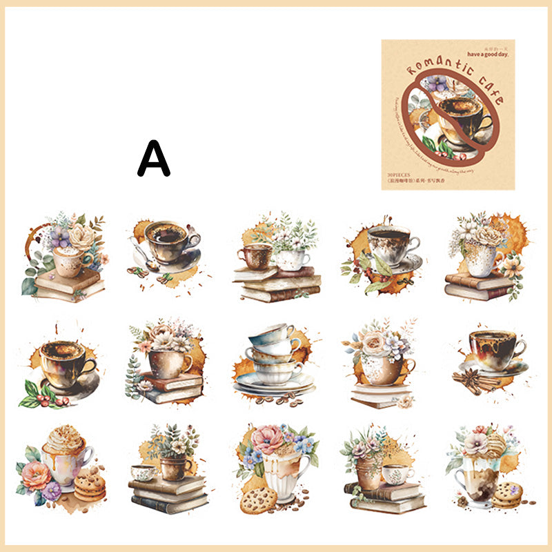 Coffee Theme Stickers for Scrapbooking and Journaling – ViVi Stationery