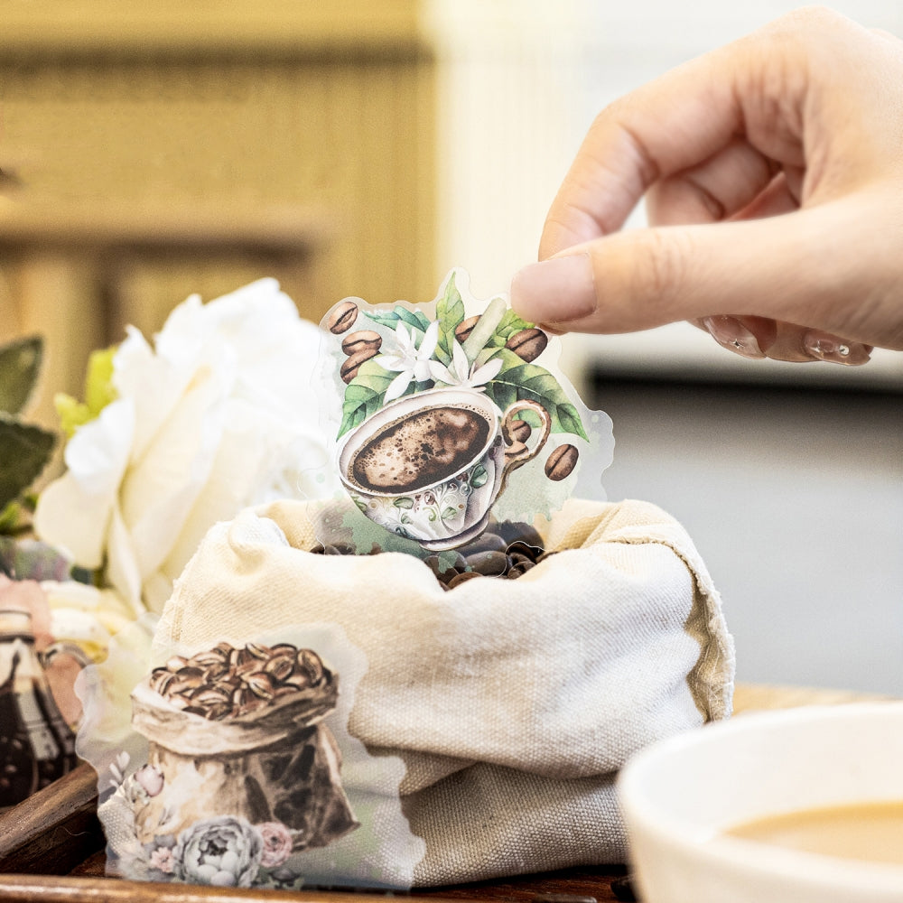 Coffee Theme Stickers for Scrapbooking and Journaling – ViVi Stationery