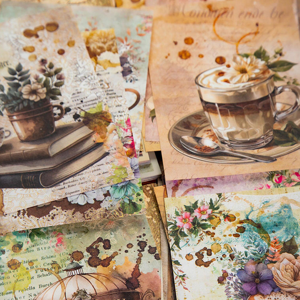 Coffee Shop Scrapbook Paper – ViVi Stationery