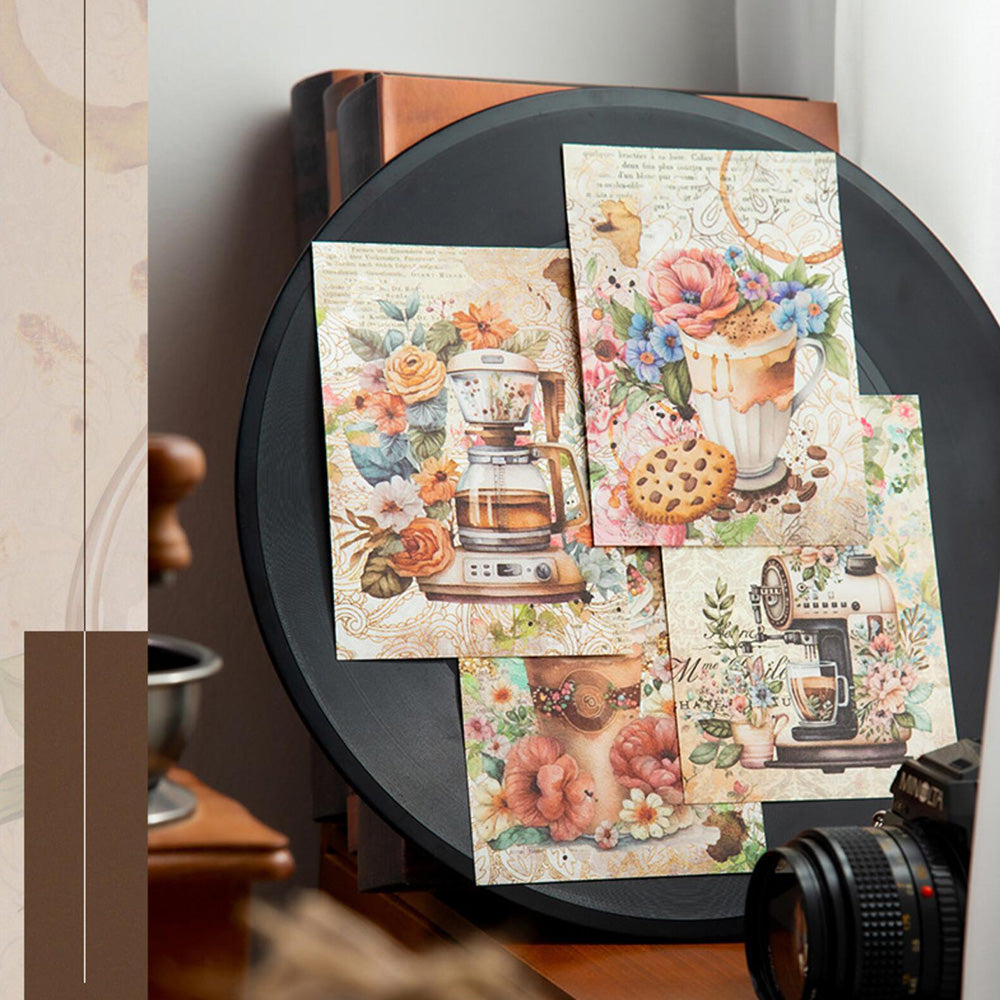Coffee Shop Scrapbook Paper – ViVi Stationery