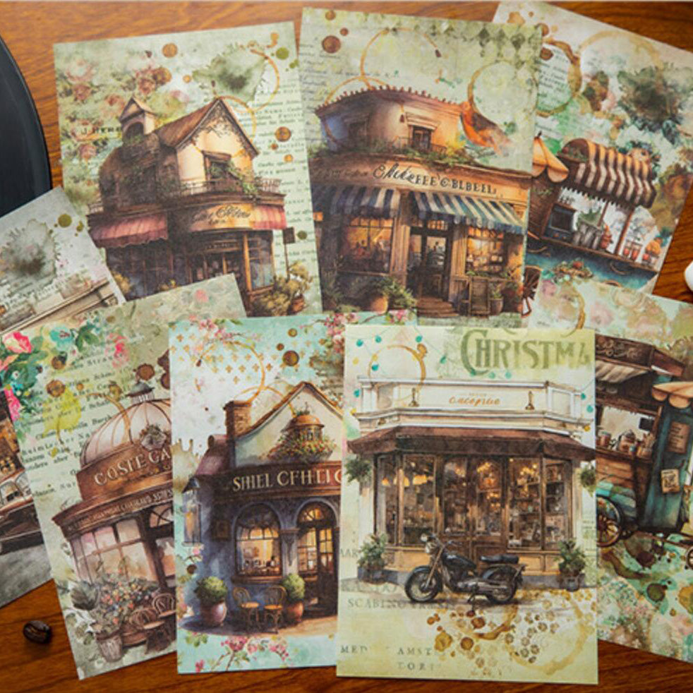 Coffee Shop Scrapbook Paper – ViVi Stationery