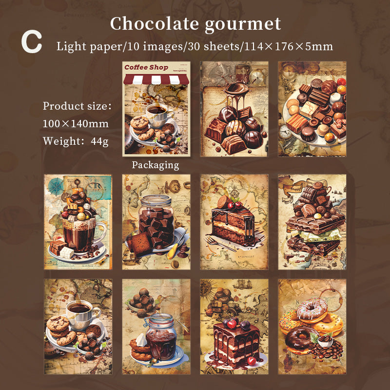 Coffee Shop Scrapbook Paper – ViVi Stationery