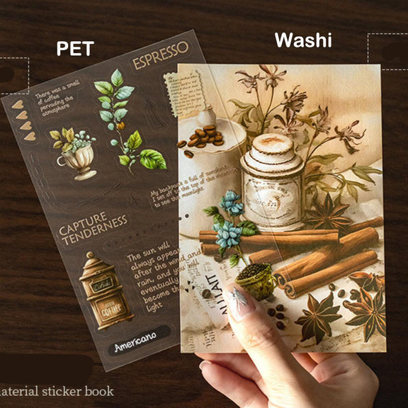 Coffee Theme Pre-cut Sticker Book – ViVi Stationery