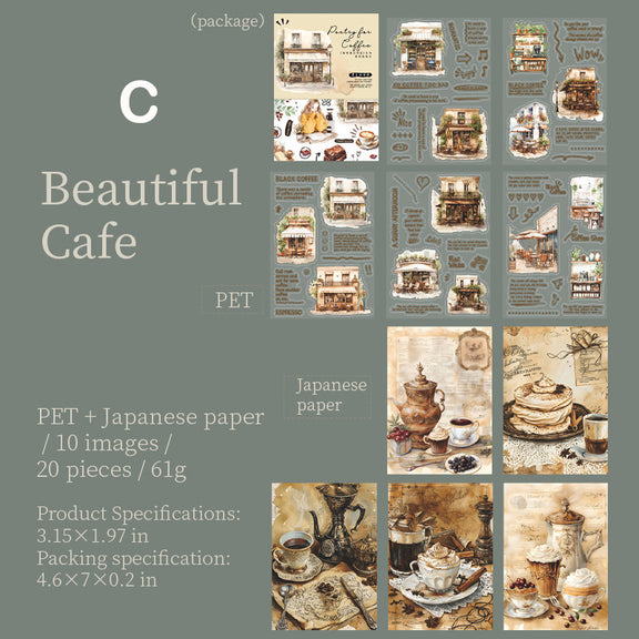 Coffee Theme Pre-cut Sticker Book – ViVi Stationery