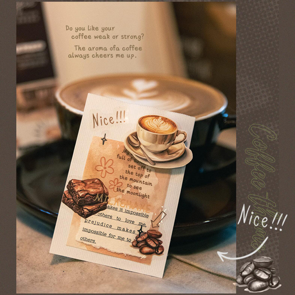 Coffee Theme Pre-cut Sticker Book – ViVi Stationery