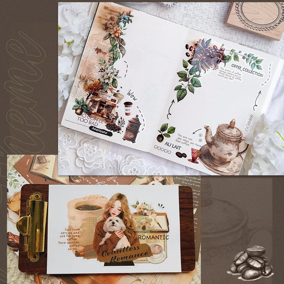 Coffee Theme Pre-cut Sticker Book – ViVi Stationery