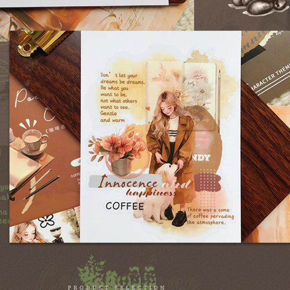 Coffee Theme Pre-cut Sticker Book – ViVi Stationery