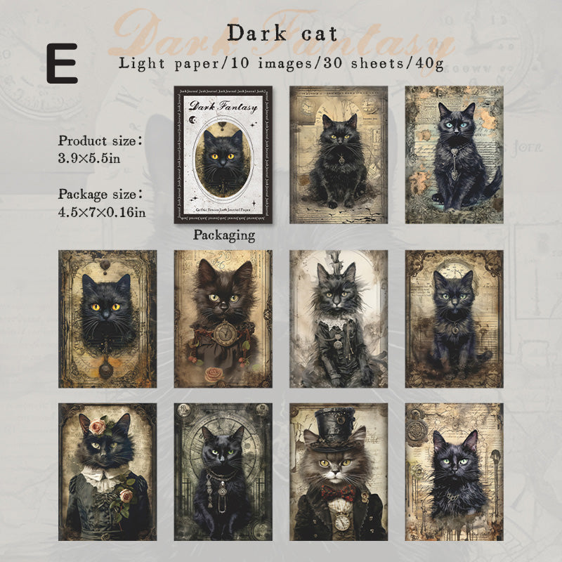 Dark Fantasy Scrapbook Paper – ViVi Stationery