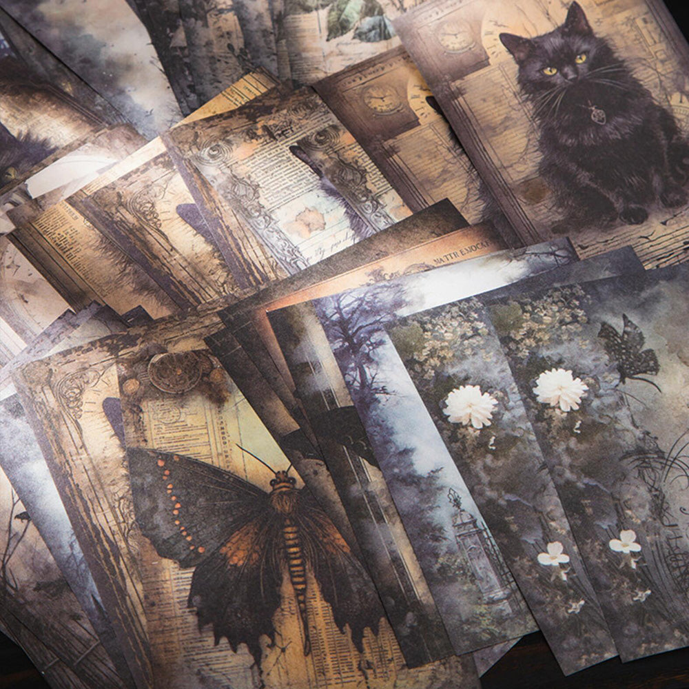 Dark Fantasy Scrapbook Paper – ViVi Stationery