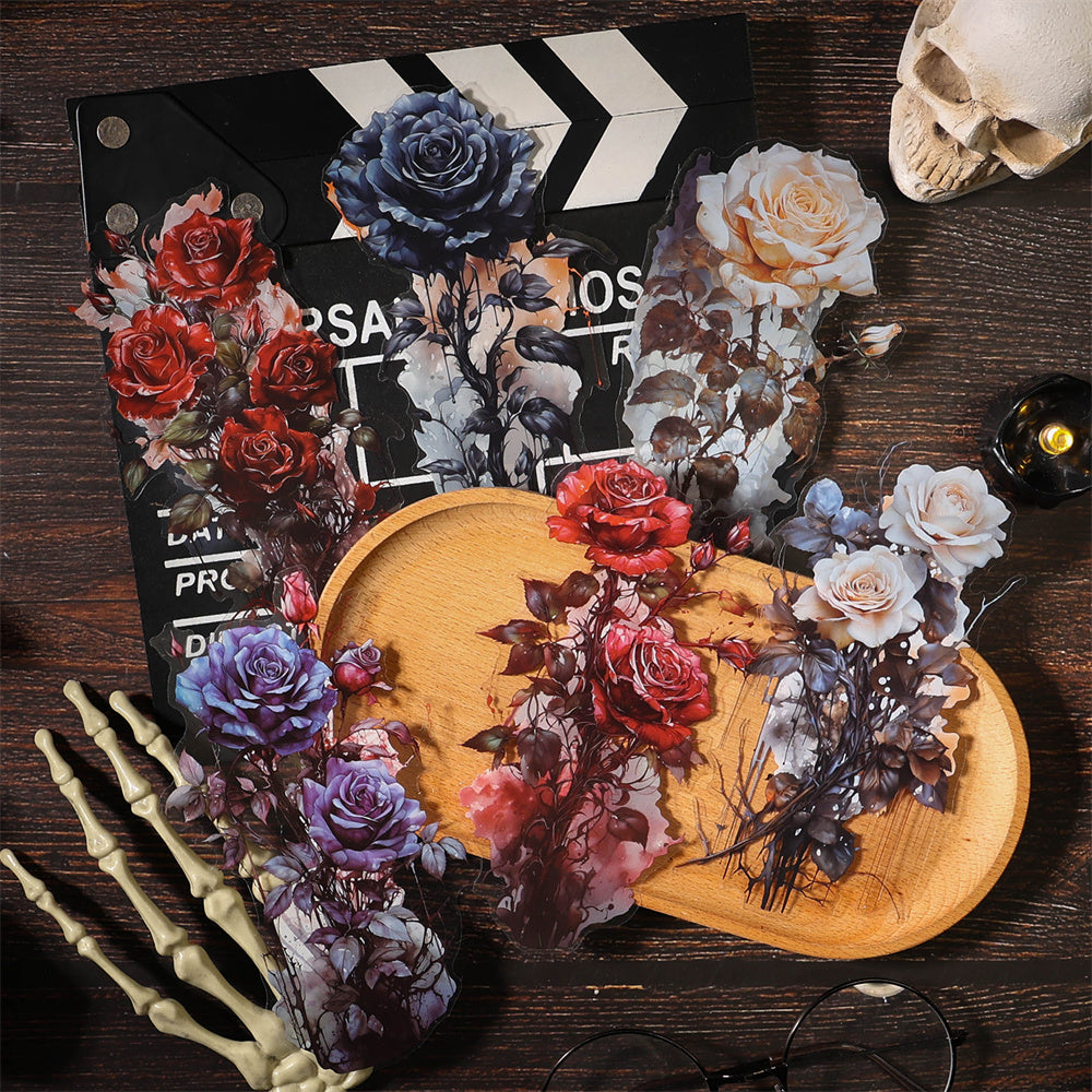 Dark Night Rose Sticker – ViVi Stationery