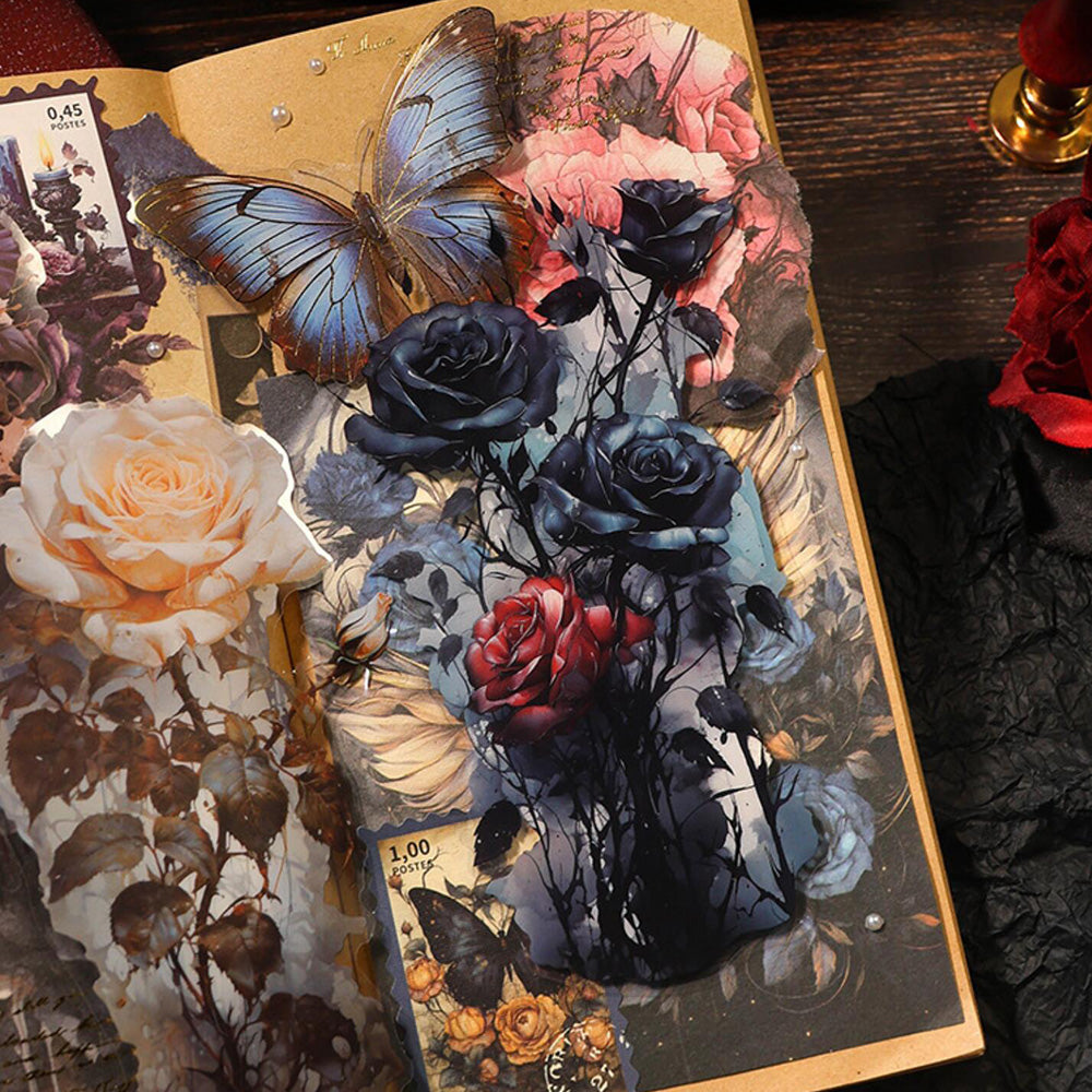 Dark Night Rose Sticker – ViVi Stationery