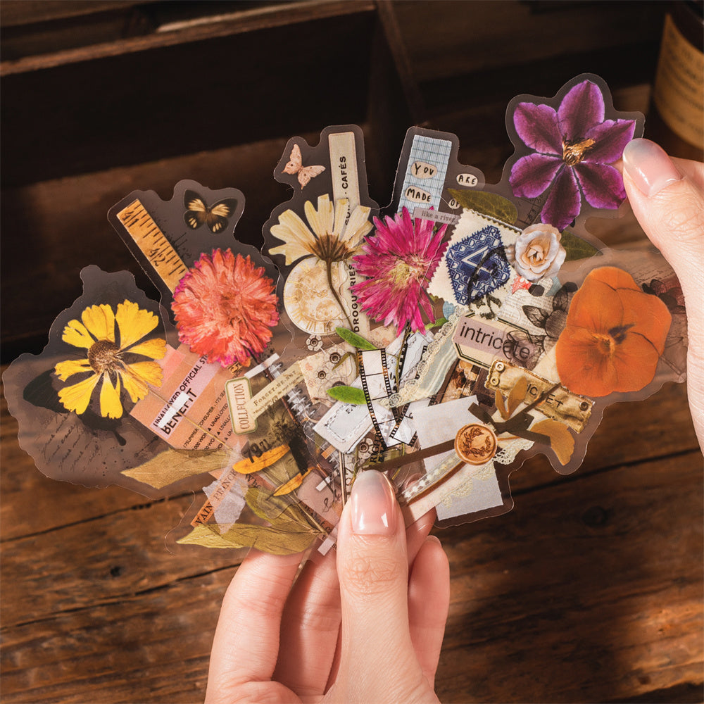 Dried Flower Theme Sticker – ViVi Stationery