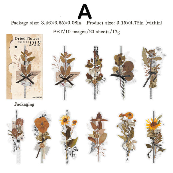 Dried Flower Theme Sticker – ViVi Stationery