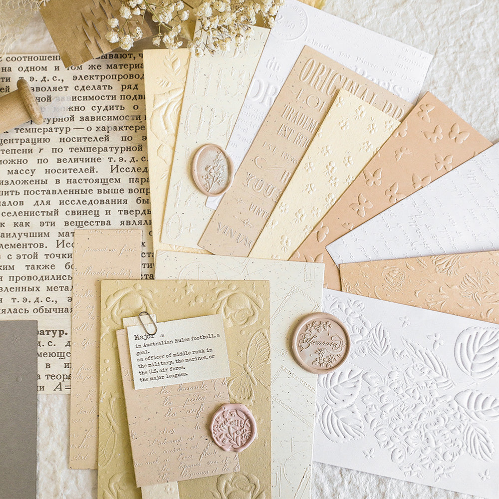 Dreamlike Drifting Embossed Paper for Scrapbooking and Journaling ...