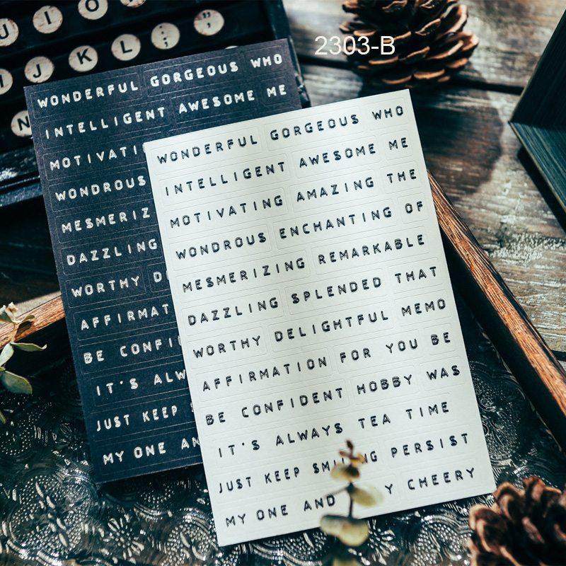 Artistic Font Phrase Stickers for Scrapbooking and Journaling – ViVi ...