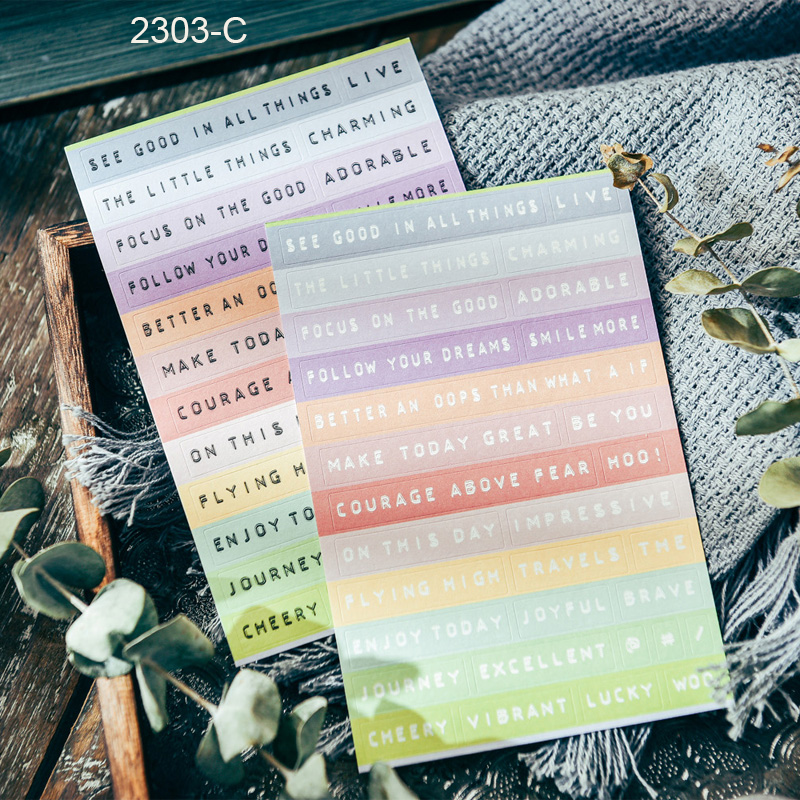 Artistic Font Phrase Stickers for Scrapbooking and Journaling – ViVi ...