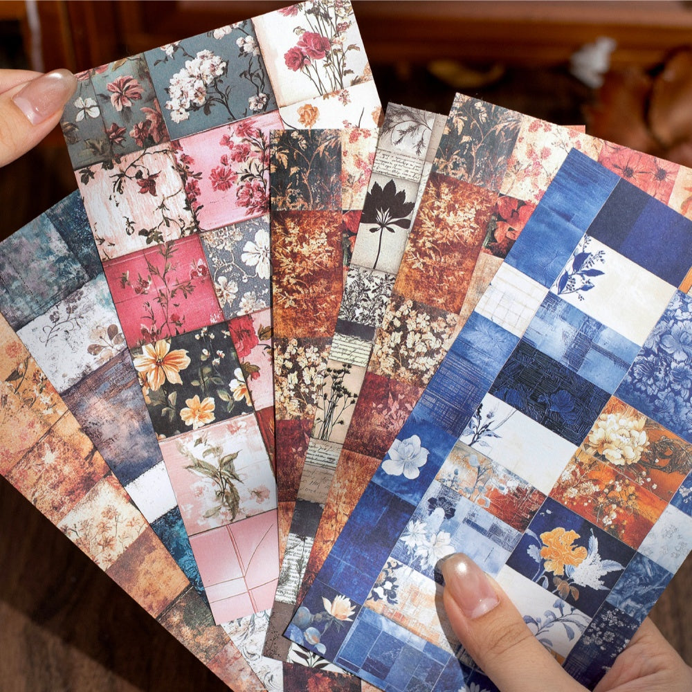 Vintage Fabric Splicing Sticker – ViVi Stationery