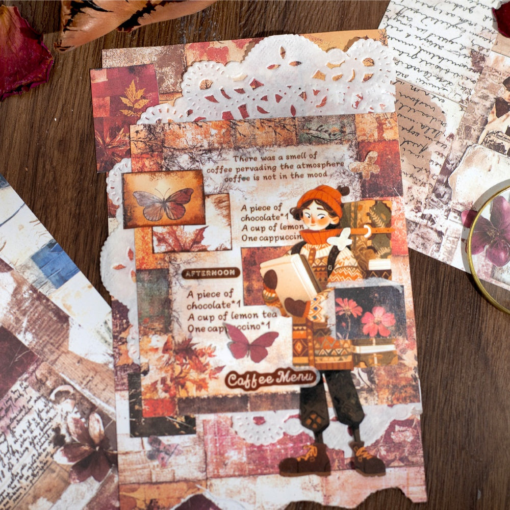 Vintage Fabric Splicing Sticker – ViVi Stationery